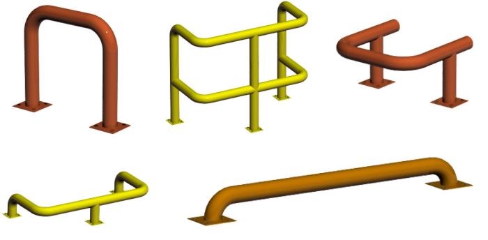 Металлические колесоотбойники